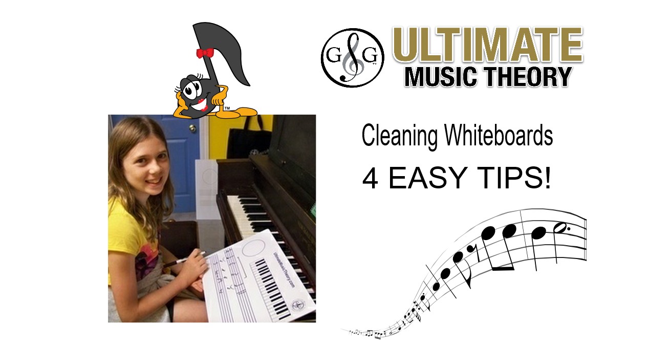 Cleaning Whiteboards - 4 Easy Tips - Ultimate Music Theory