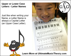 Upper or Lower Case Letter - Ultimate Music Theory