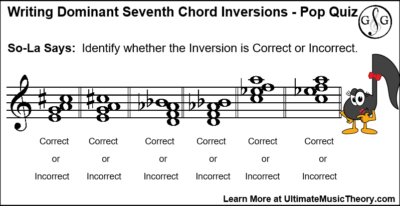 Dominant Seventh Chord Inversions - Ultimate Music Theory