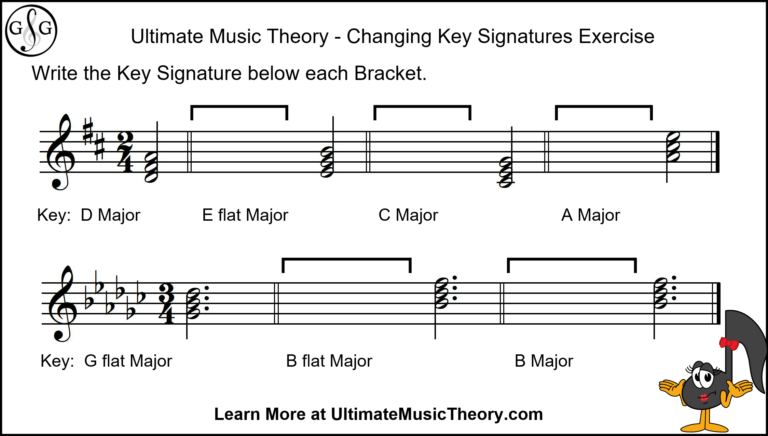 Changing Key Signatures - Ultimate Music Theory