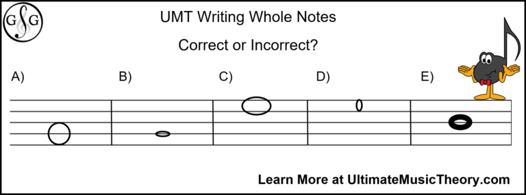 Writing Whole Notes - Ultimate Music Theory