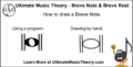 Breve Note and Breve Rest - Ultimate Music Theory