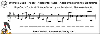 Accidental Rules #6 - Accidentals and Key Signatures - Ultimate Music ...