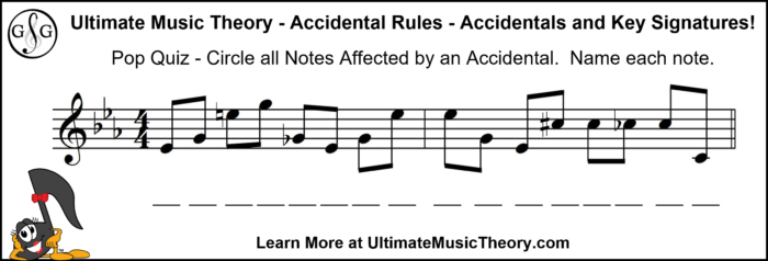 Accidental Rules #6 - Accidentals and Key Signatures - Ultimate Music ...