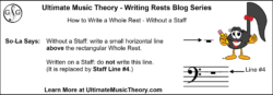 Writing Rests #2 - Whole Rest - Ultimate Music Theory