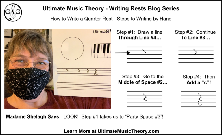 Writing Rests #4 - Quarter Rest - Ultimate Music Theory