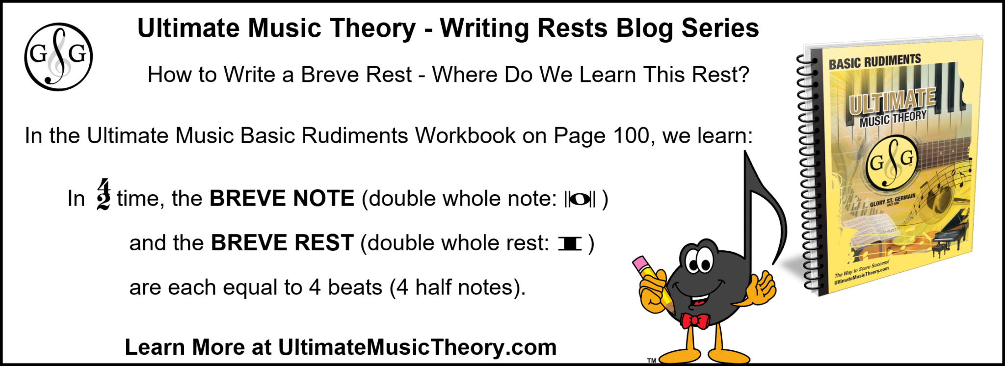 Writing Rests #1 - Breve Rest - Ultimate Music Theory