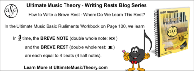 Writing Rests #1 - Breve Rest - Ultimate Music Theory