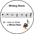 Writing Rests #2 - Whole Rest - Ultimate Music Theory