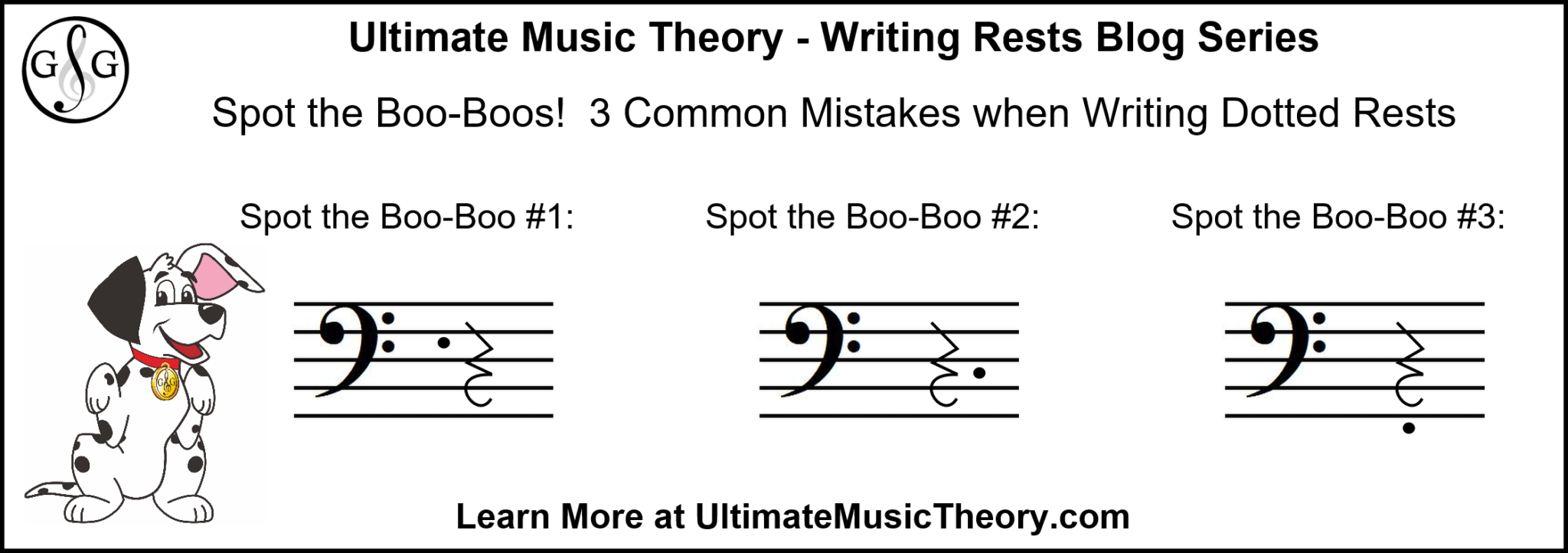 Writing Rests #9 - Dotted Rests - Ultimate Music Theory